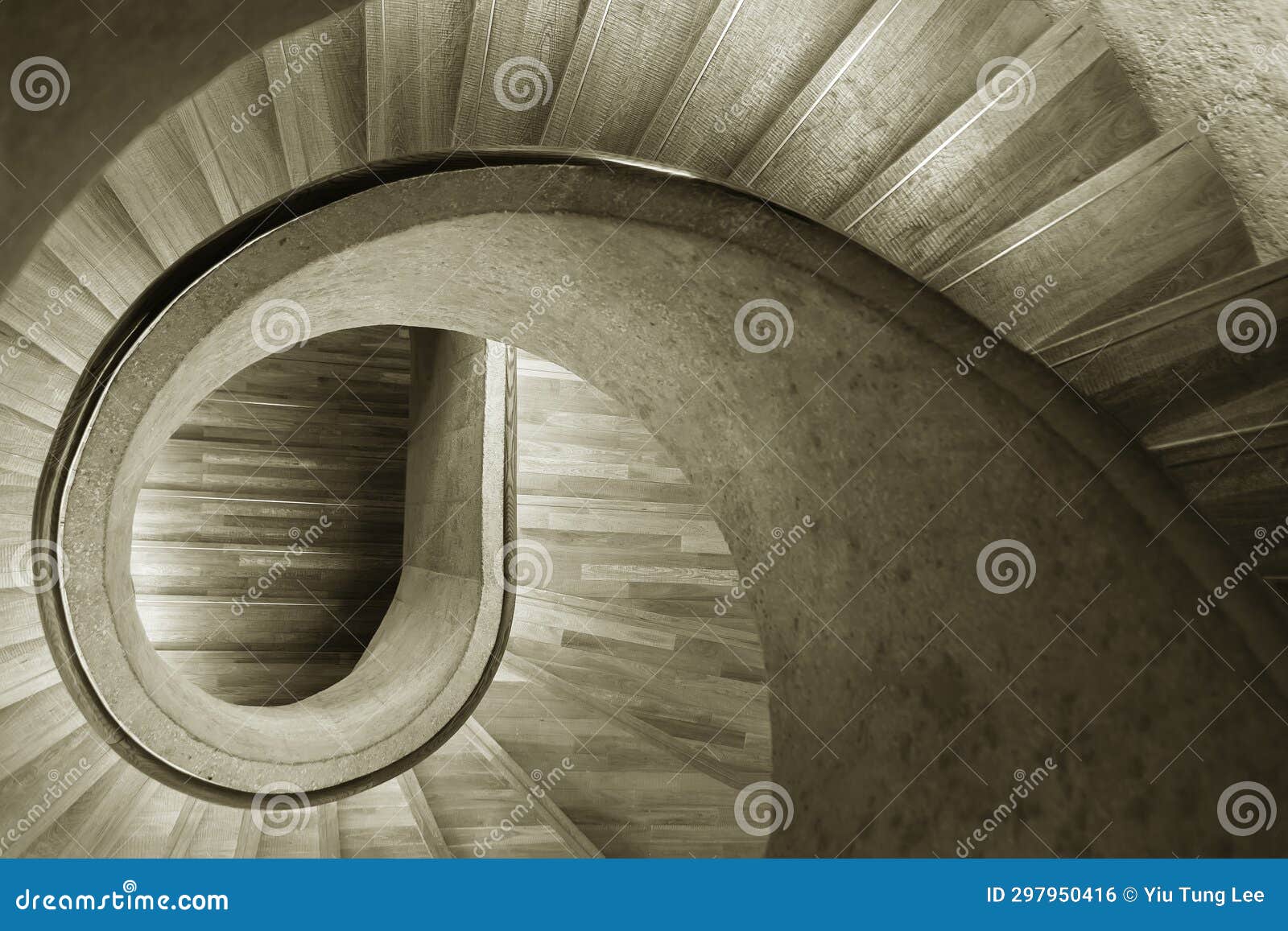 Modern Spiral Staircase. Contemporary Architecture Abstract Background ...