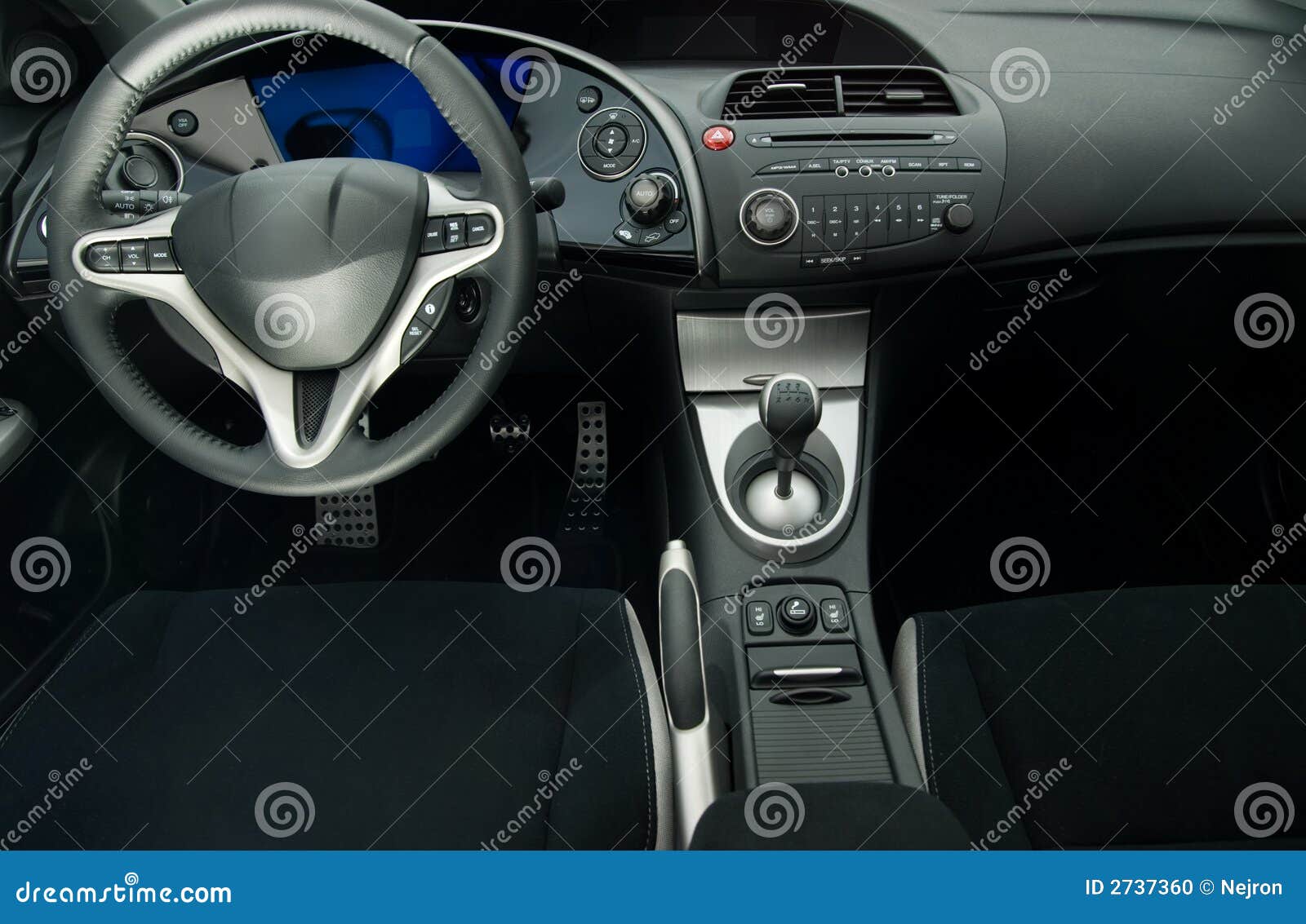 Modern sport car interior stock photo. Image of dashboard - 2737360