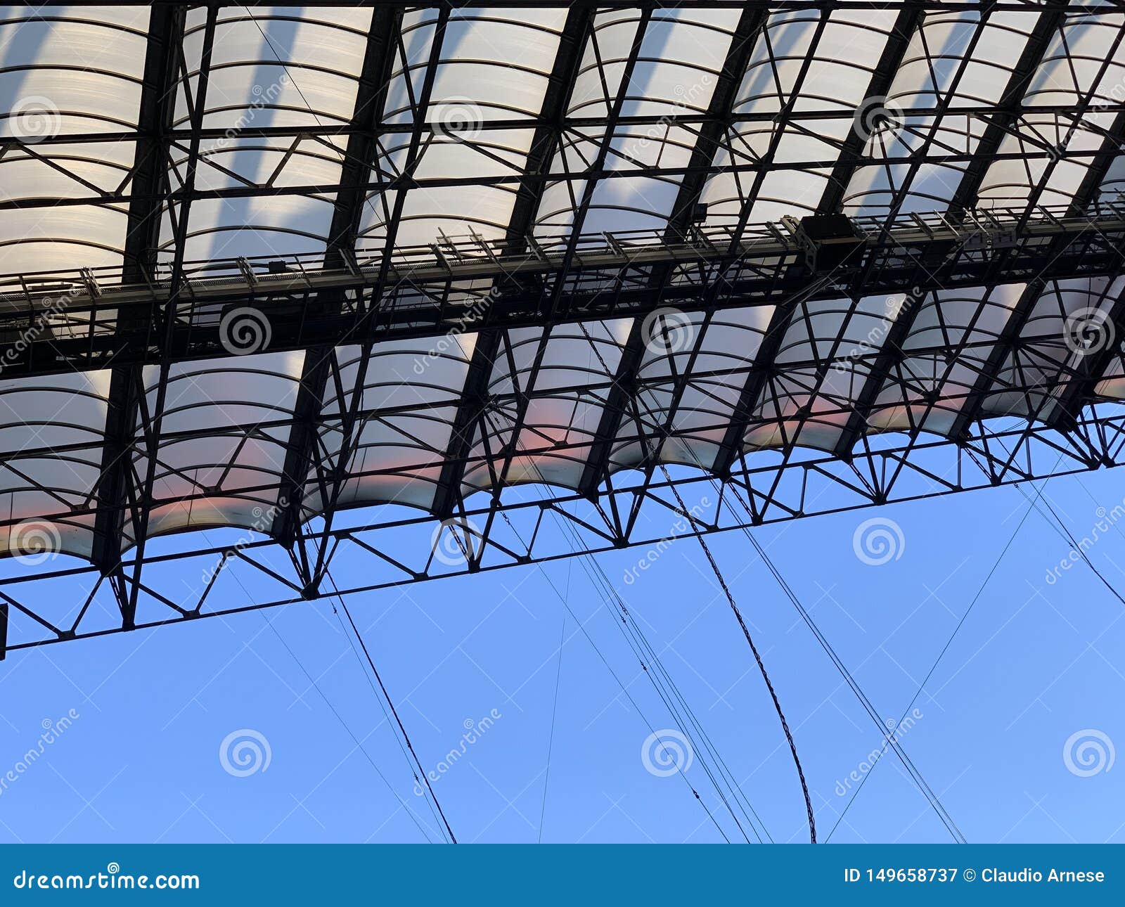 Modern Sport Stadium Structure Stock Image - Image of modern, center ...