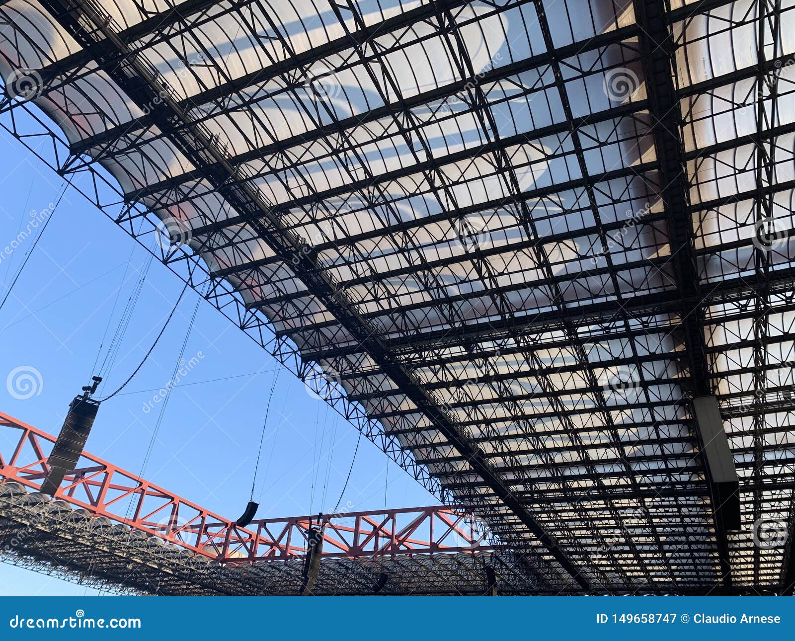 Modern Sport Stadium Structure Stock Image - Image of milan ...