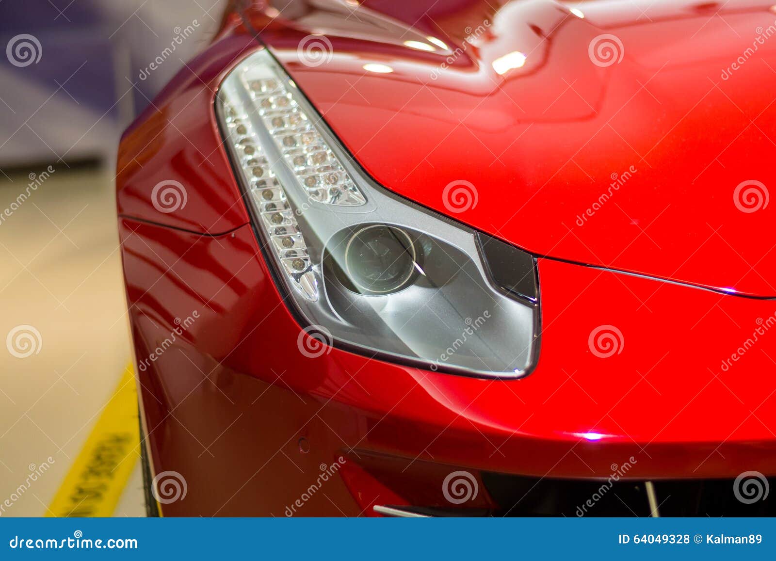 Modern Sports Car Front - Headlamp Stock Photo - Image of appealing ...