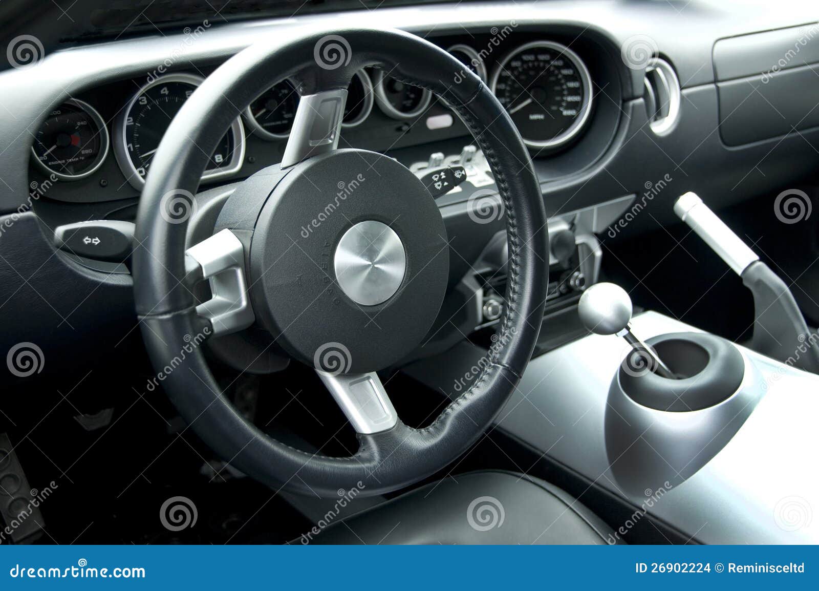 Modern sports car interior stock photo. Image of vehicle - 26902224