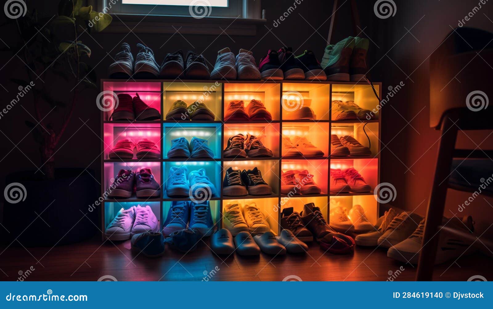 Modern Sports Shoes Collection in Multi Colored Variation on Store ...