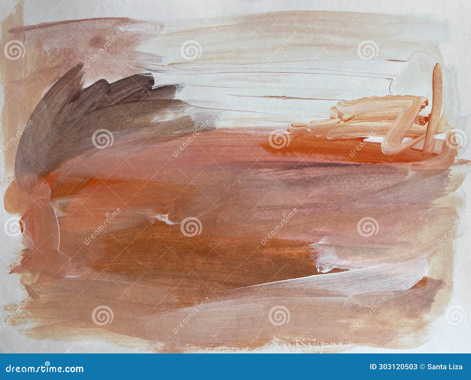 Modern Spring Landscape. Abstract Art. Stock Illustration ...
