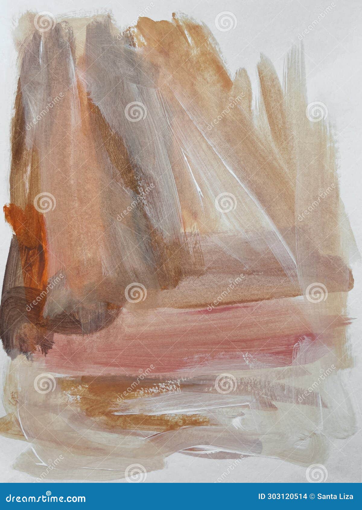 Modern Spring Landscape. Abstract Art. Stock Illustration ...