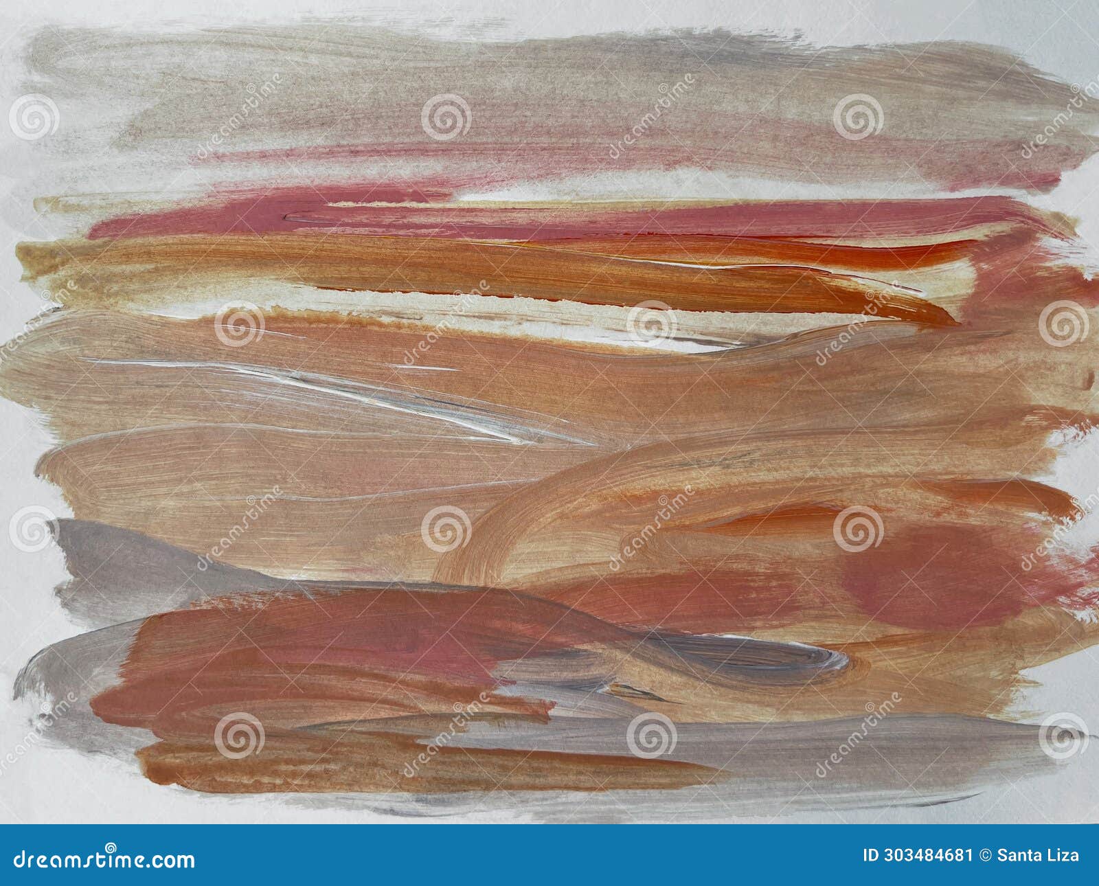 Modern Spring Landscape. Abstract Art Stock Illustration - Illustration ...