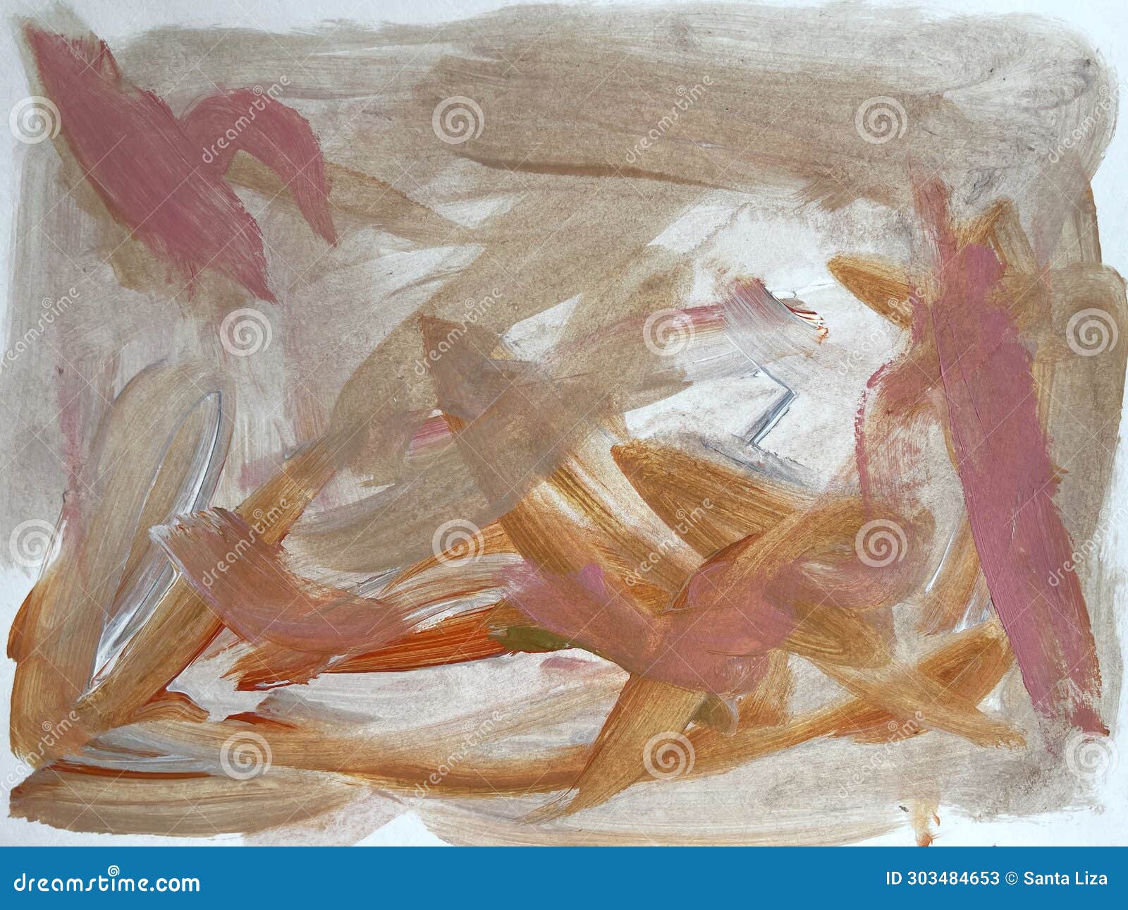 Modern Spring Landscape. Abstract Art Stock Illustration - Illustration ...