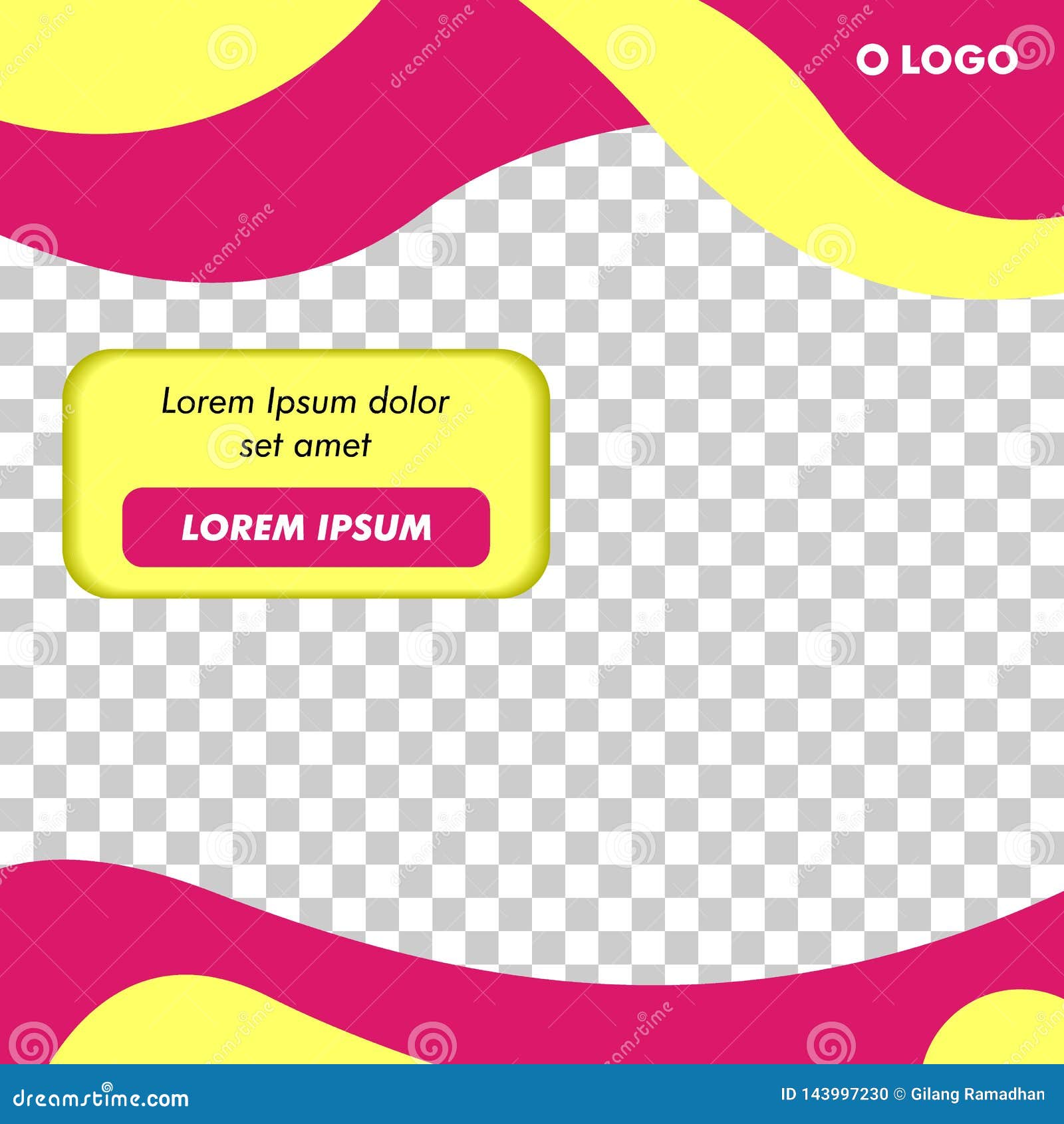 Modern Square Banner Template Vector Stock Illustration - Illustration ...