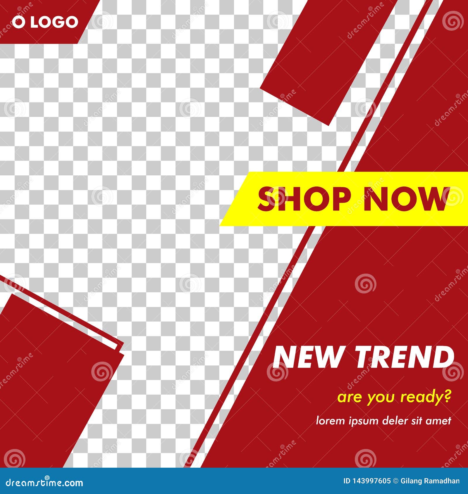 Modern Square Banner Template Vector Stock Illustration - Illustration ...