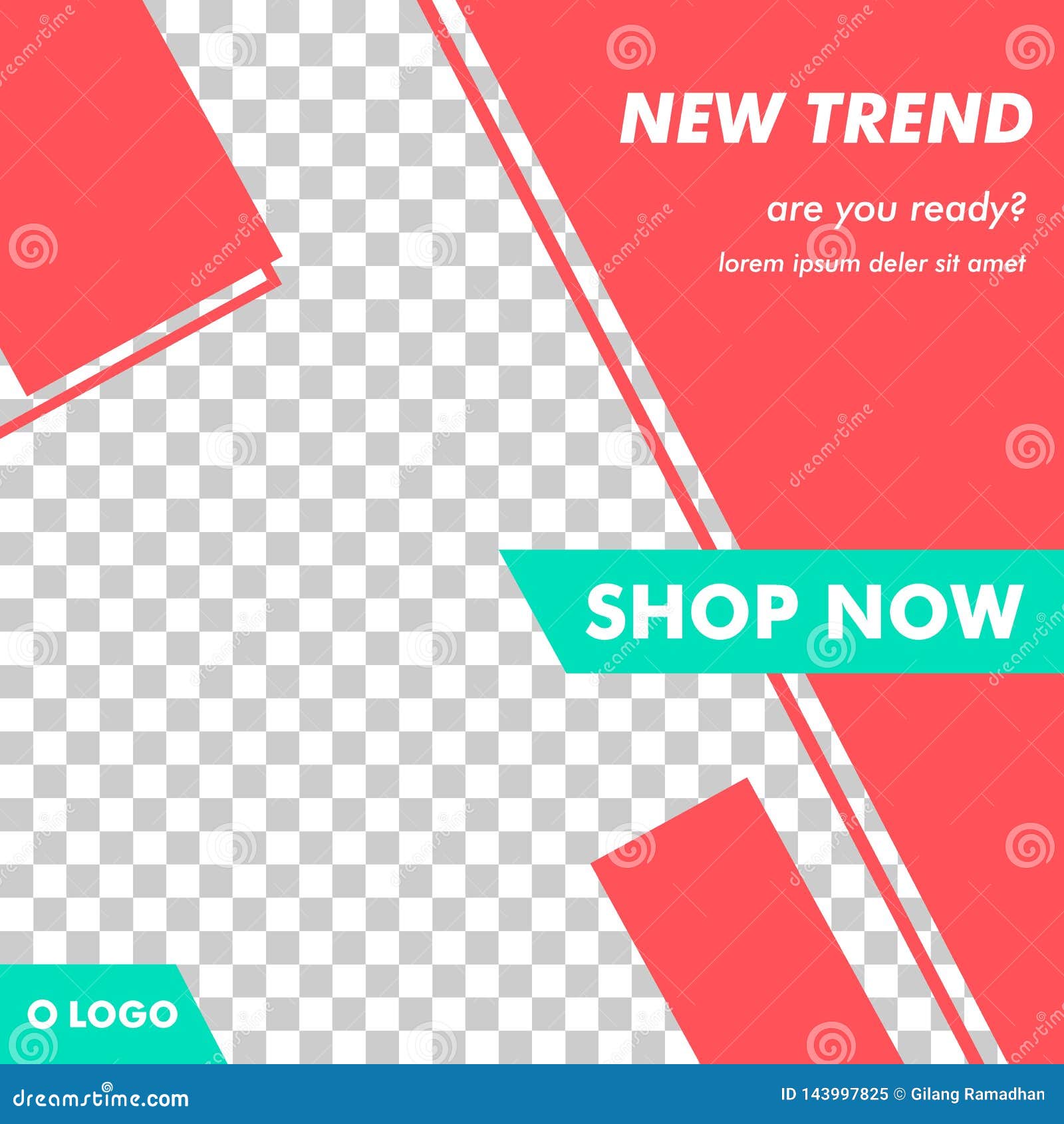 Modern Square Banner Template Vector Stock Illustration - Illustration ...