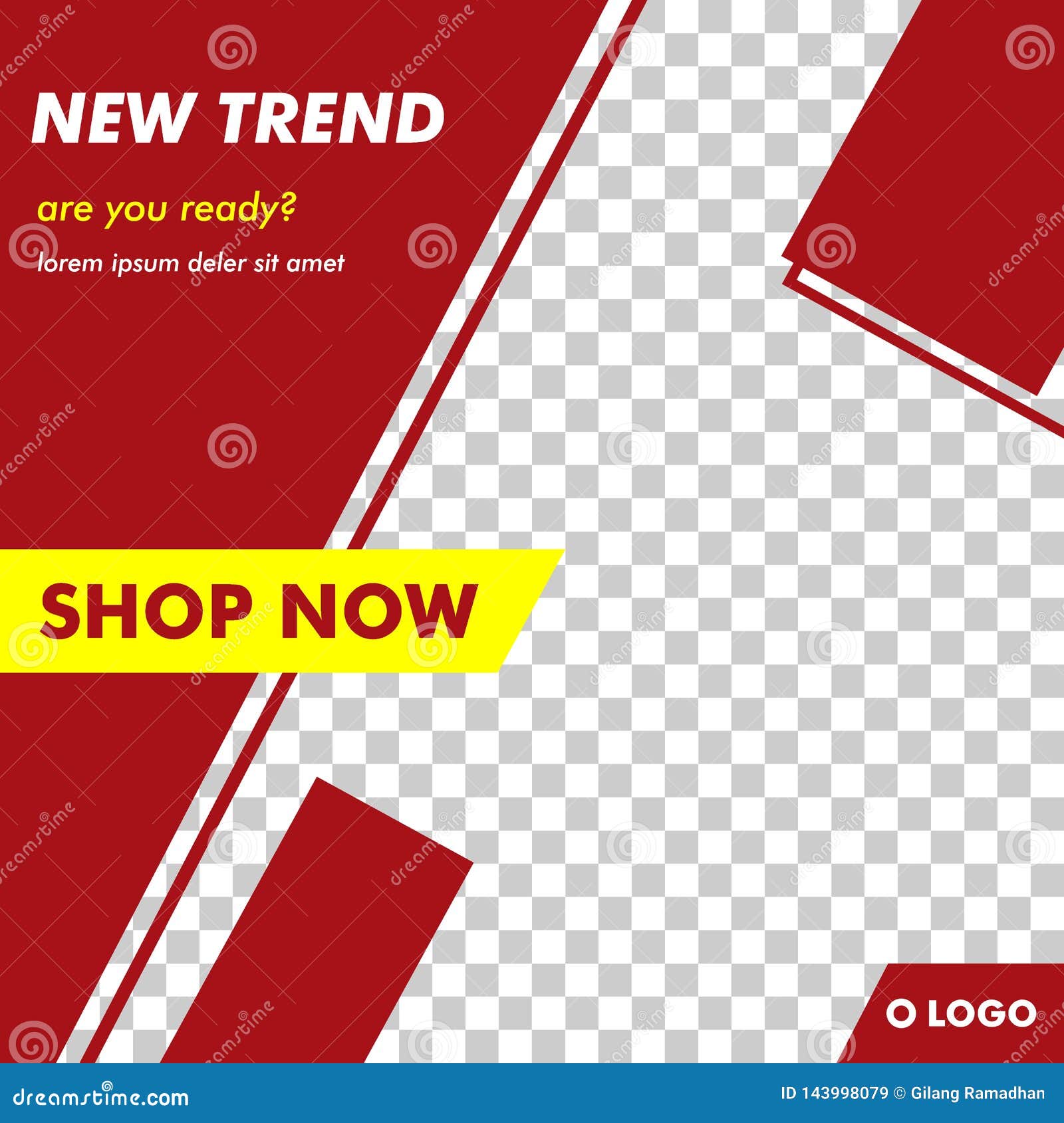 Modern Square Banner Template Vector Stock Illustration - Illustration ...