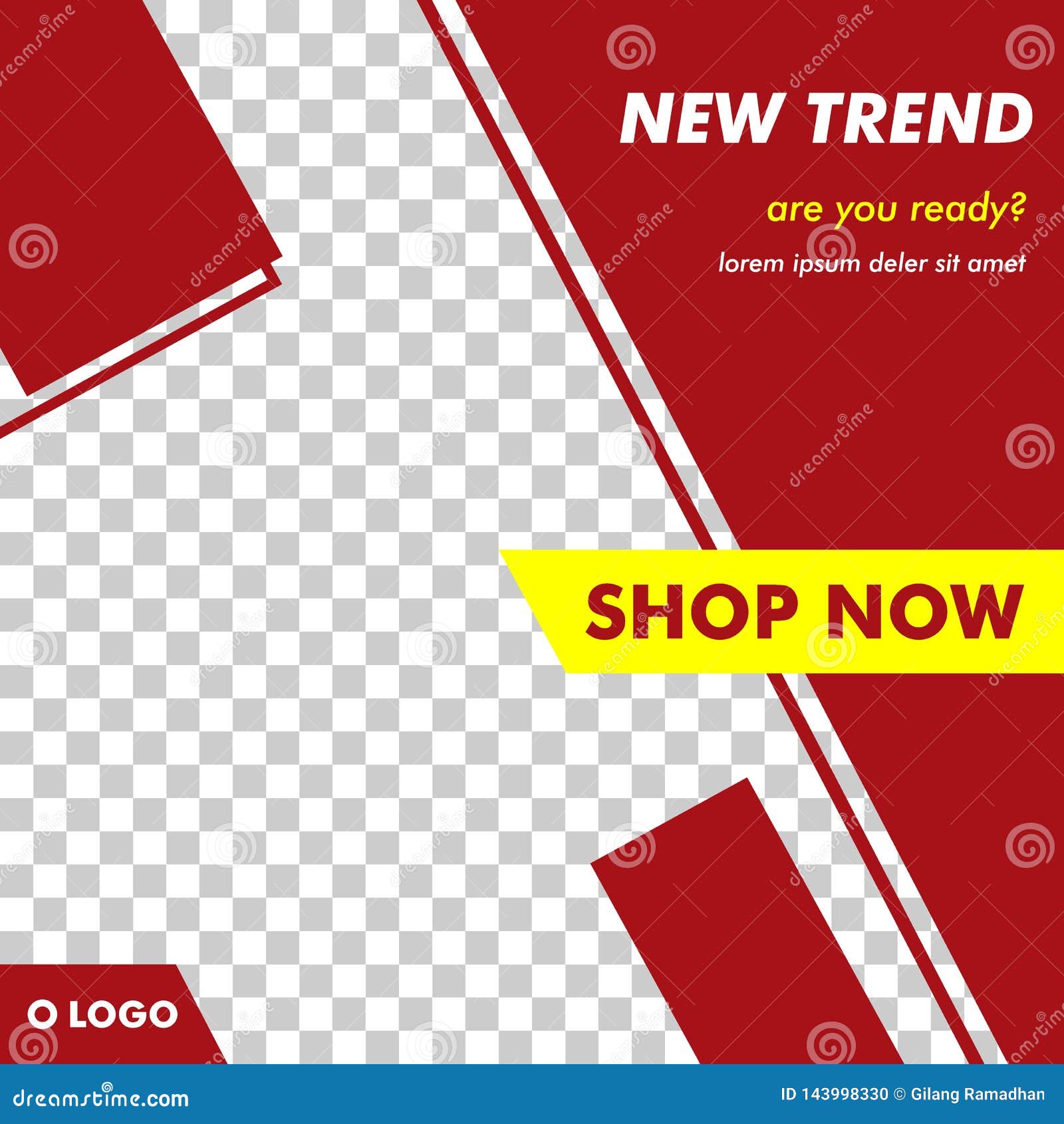 Modern Square Banner Template Vector Stock Illustration - Illustration ...