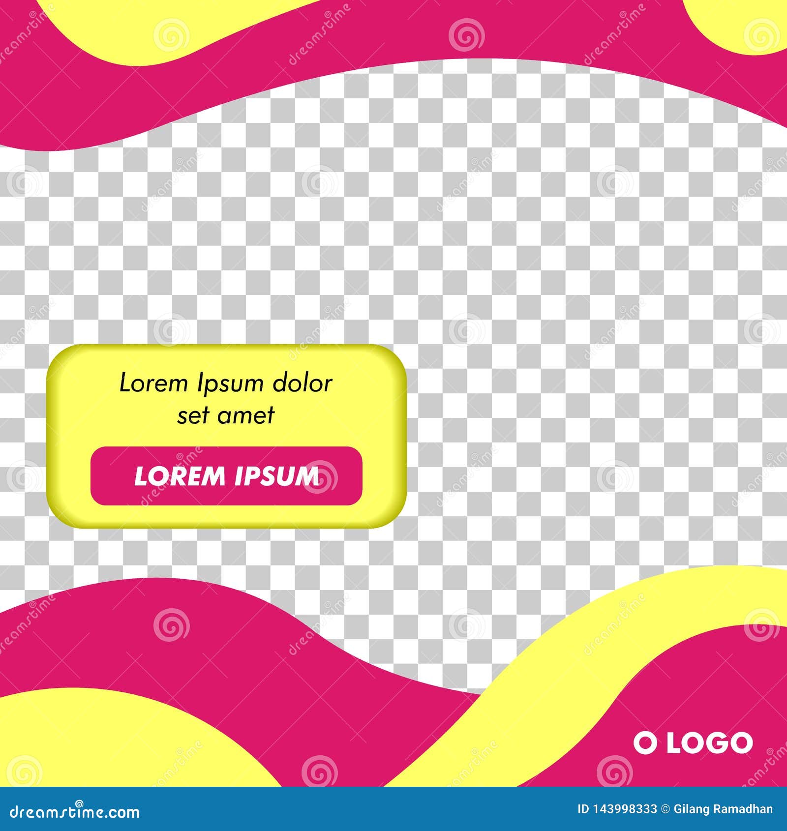 Modern Square Banner Template Vector Stock Illustration - Illustration ...