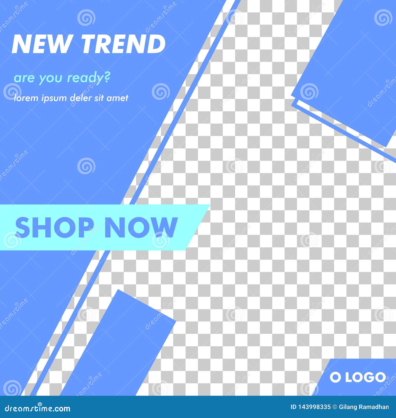 Modern Square Banner Template Vector Stock Illustration - Illustration ...