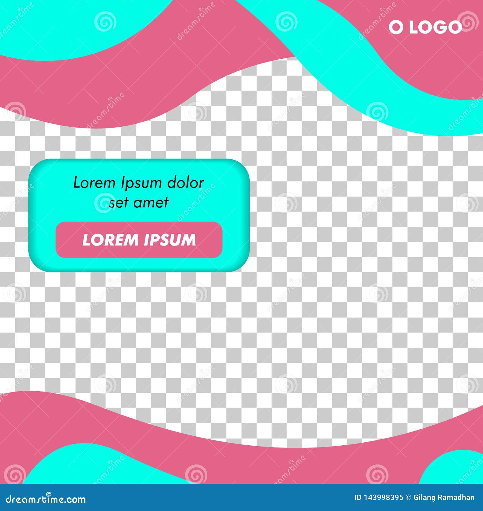 Modern Square Banner Template Vector Stock Illustration - Illustration ...