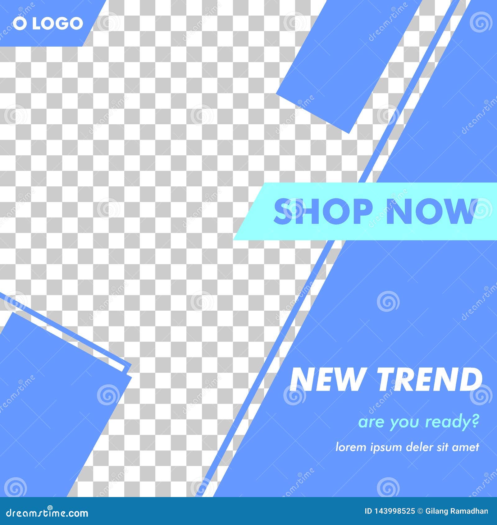 Modern Square Banner Template Vector Stock Illustration - Illustration ...