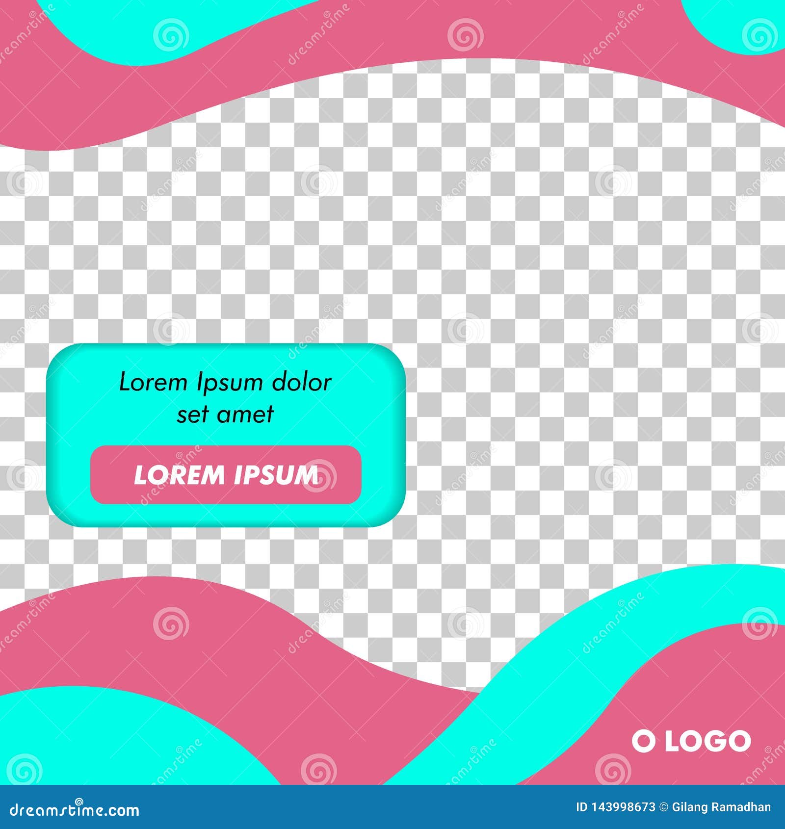 Modern Square Banner Template Vector Stock Illustration - Illustration ...