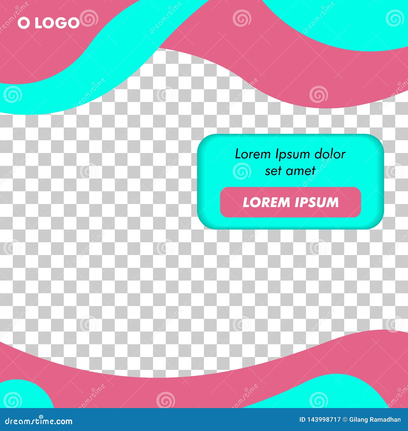 Modern Square Banner Template Vector Stock Illustration - Illustration ...