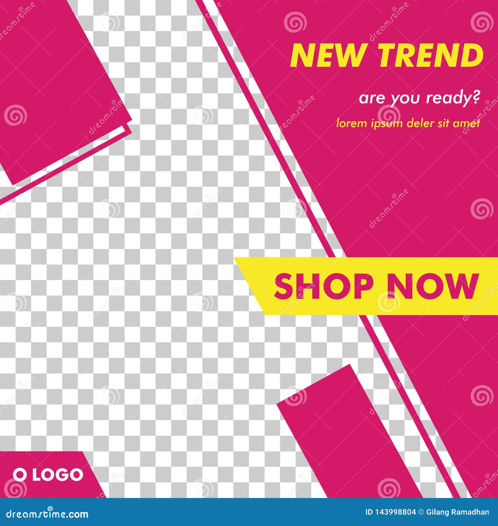 Modern Square Banner Template Vector Stock Illustration - Illustration ...