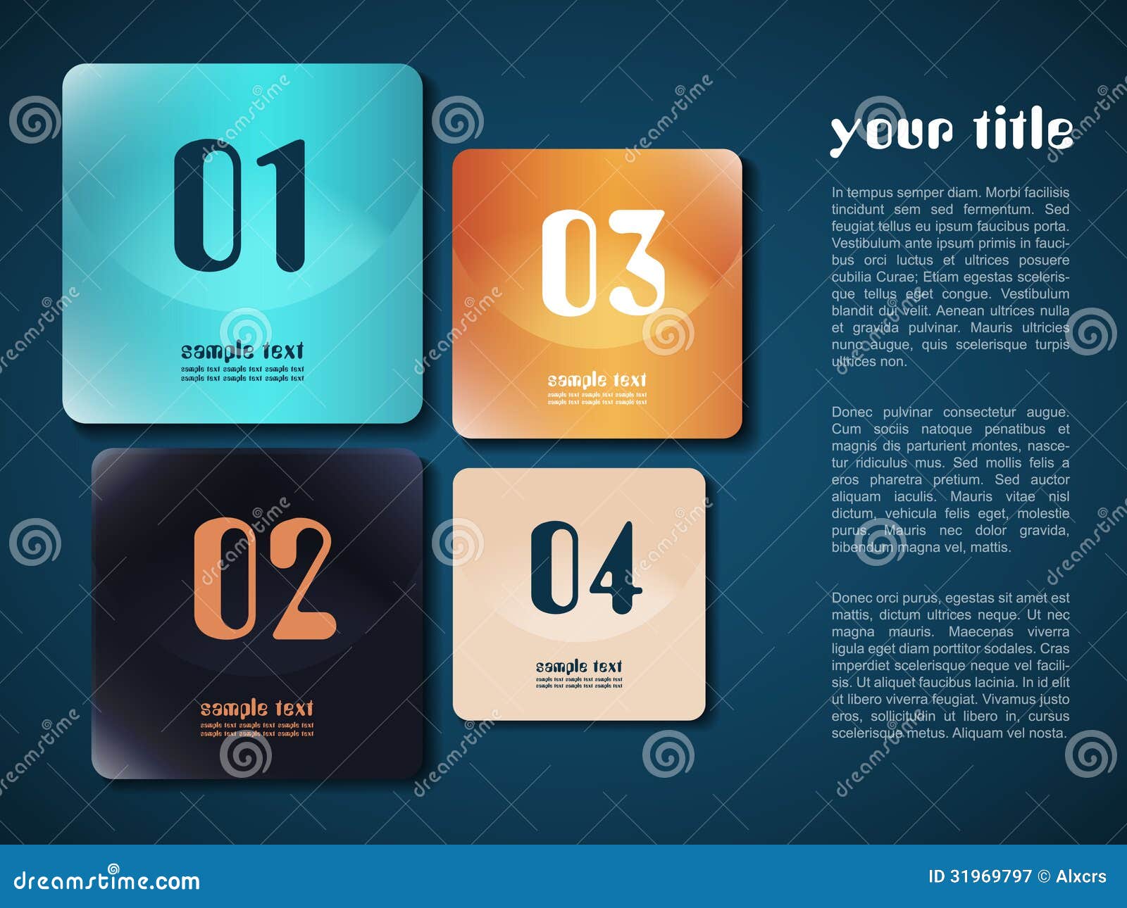 Modern Square Design Template Stock Vector - Illustration of choice ...