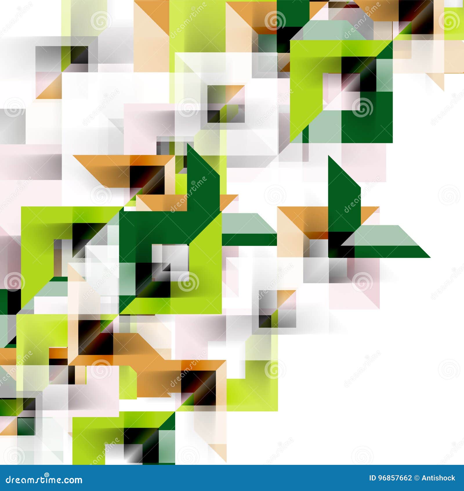 Modern Square Geometric Pattern Design on White Stock Vector ...