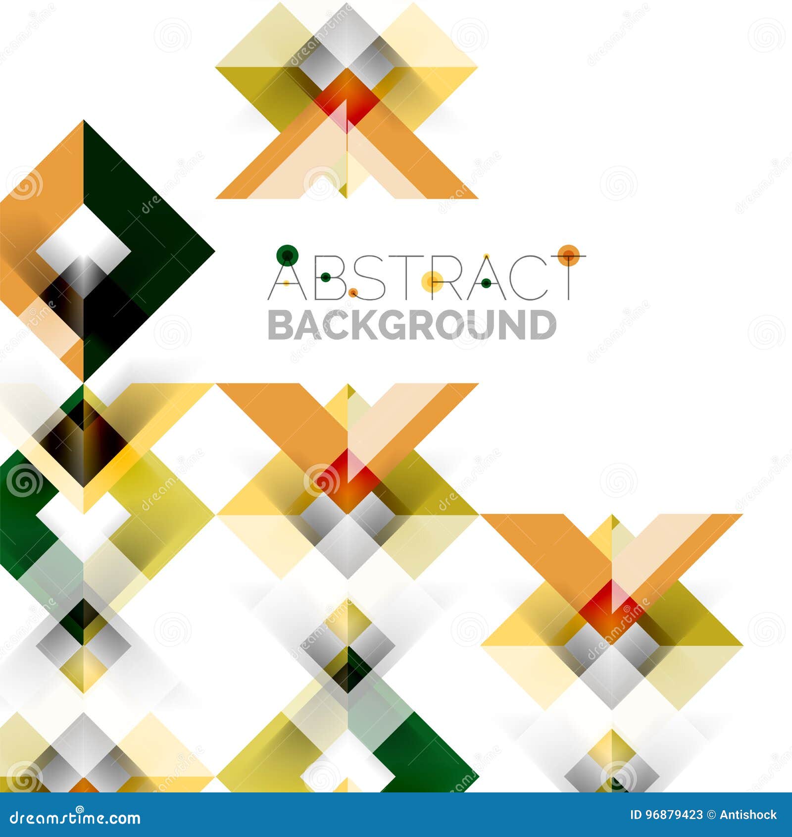 Modern Square Geometric Pattern Design on White Stock Vector ...