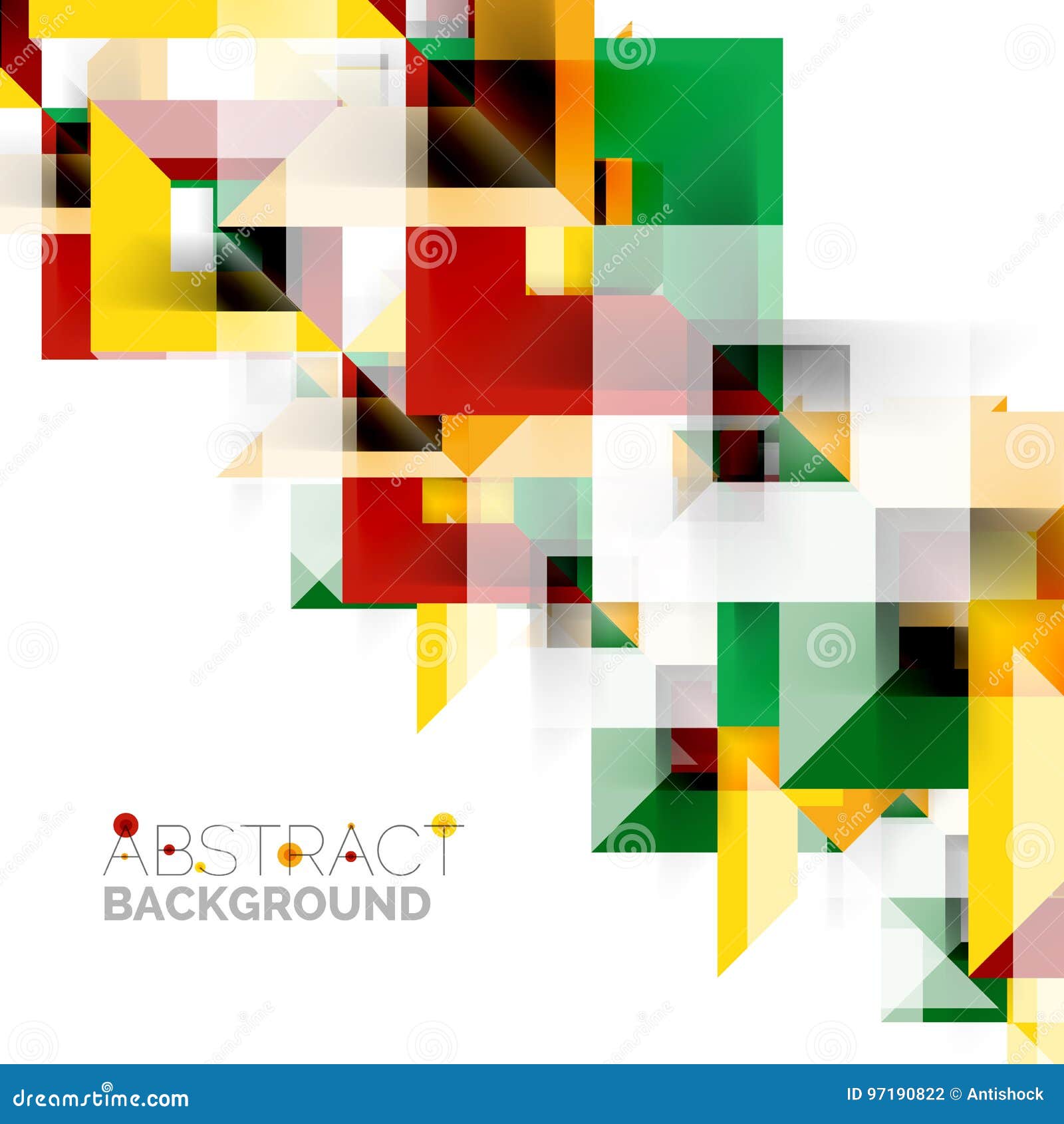 Modern Square Geometric Pattern Design on White Stock Vector ...