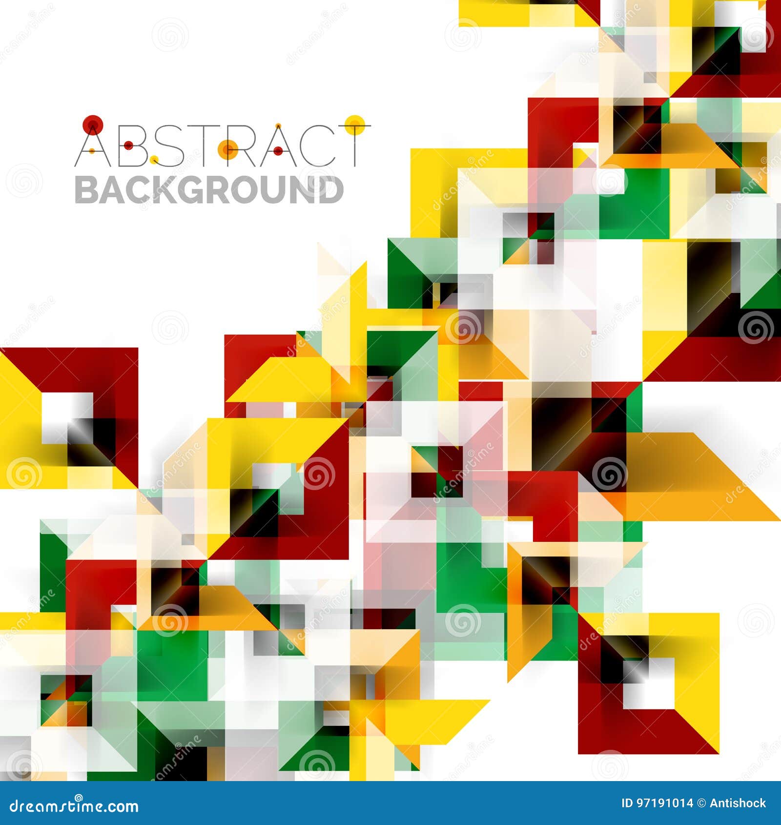 Modern Square Geometric Pattern Design on White Stock Vector ...