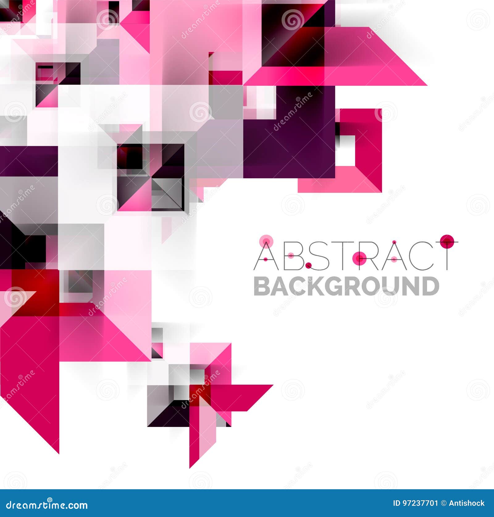 Modern Square Geometric Pattern Design on White Stock Vector ...