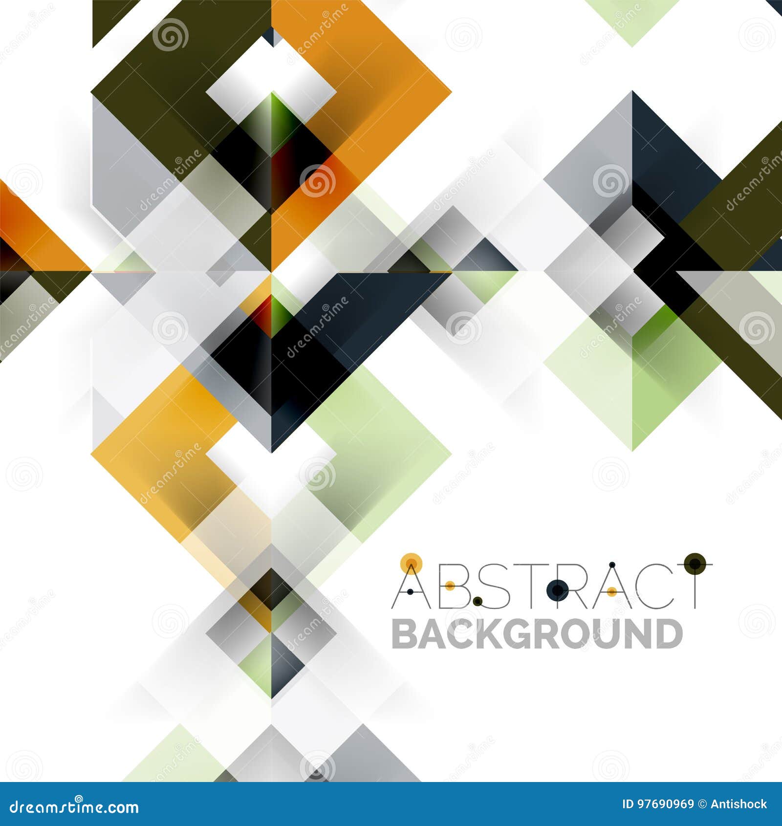 Modern Square Geometric Pattern Design on White Stock Vector ...