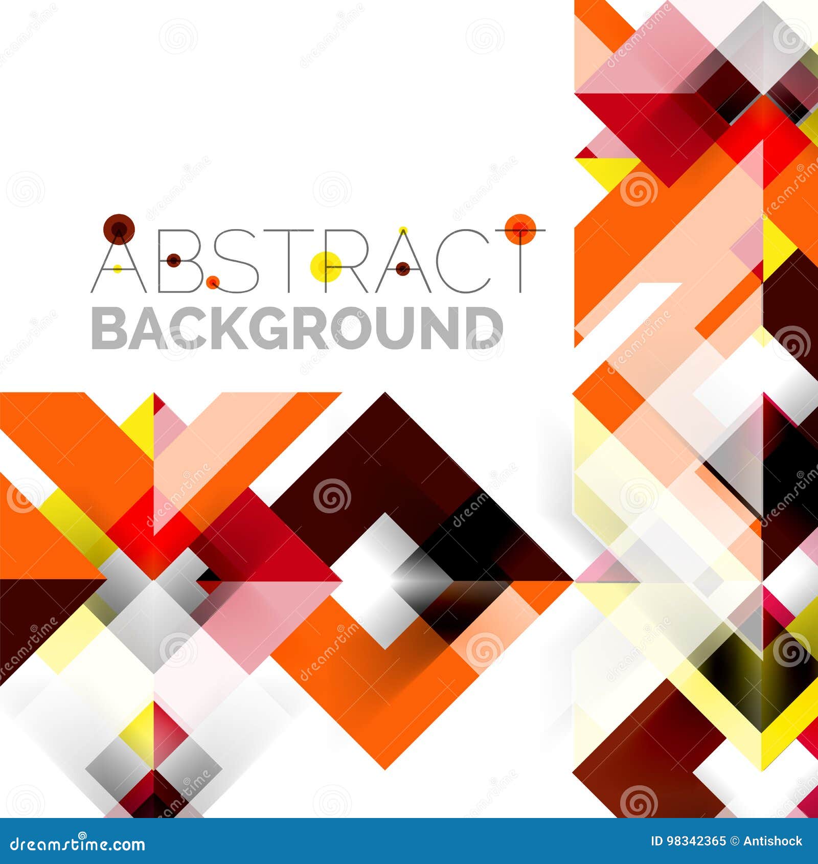 Modern Square Geometric Pattern Design on White Stock Vector ...