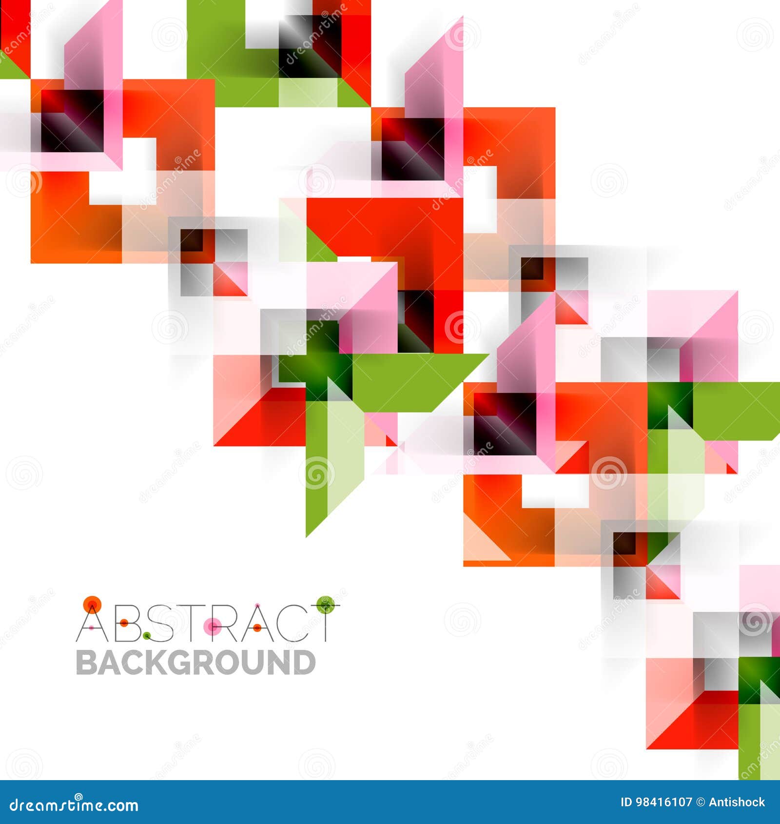 Modern Square Geometric Pattern Design on White Stock Vector ...