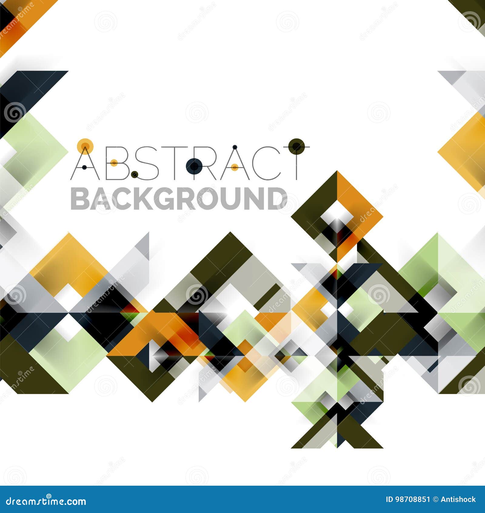 Modern Square Geometric Pattern Design on White Stock Vector ...