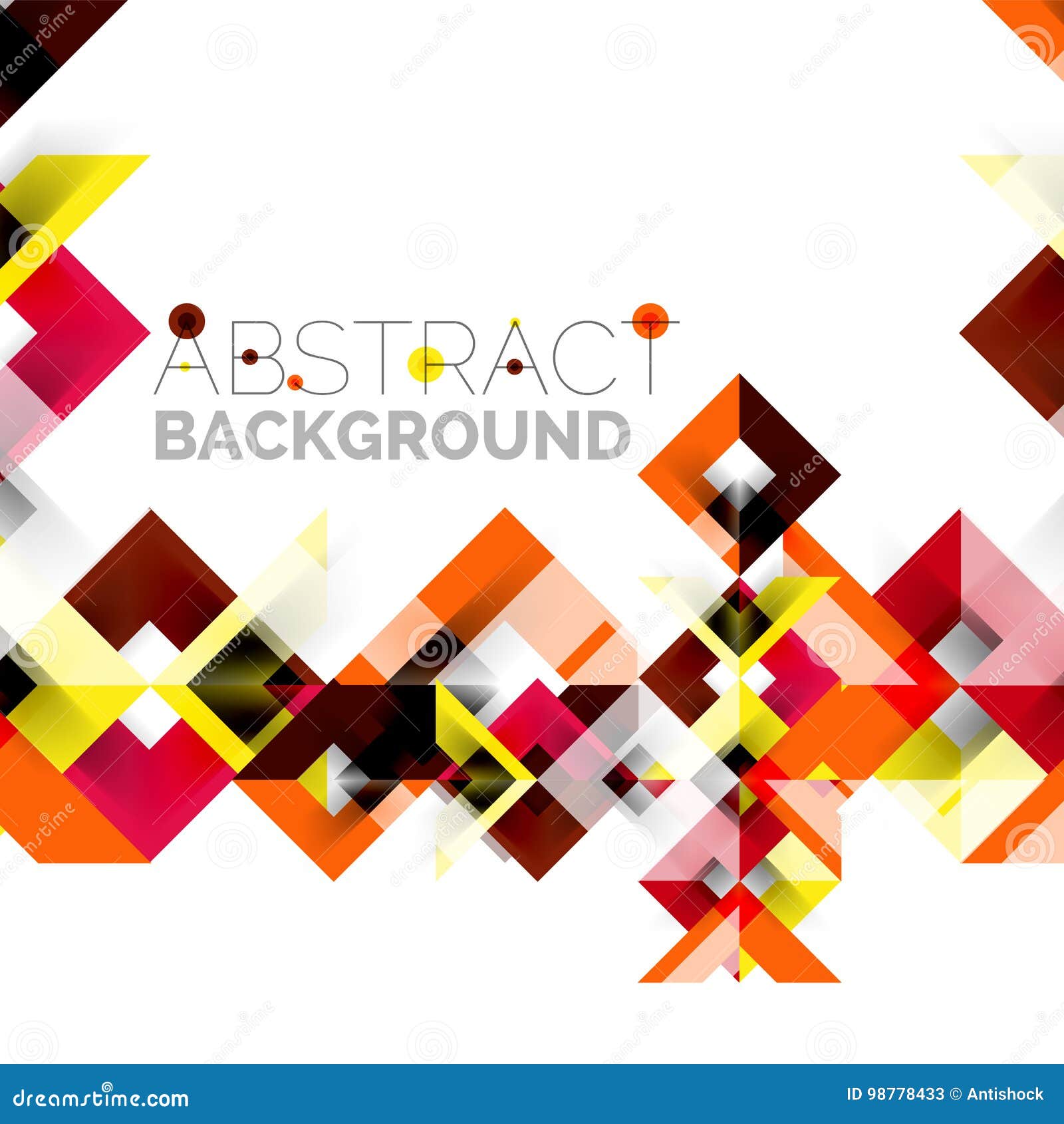 Modern Square Geometric Pattern Design on White Stock Vector ...