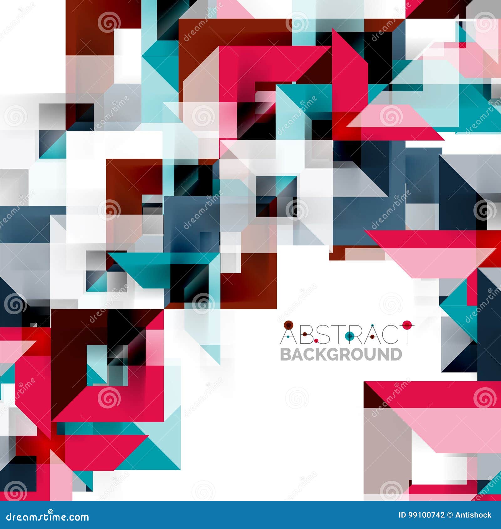 Modern Square Geometric Pattern Design on White Stock Vector ...