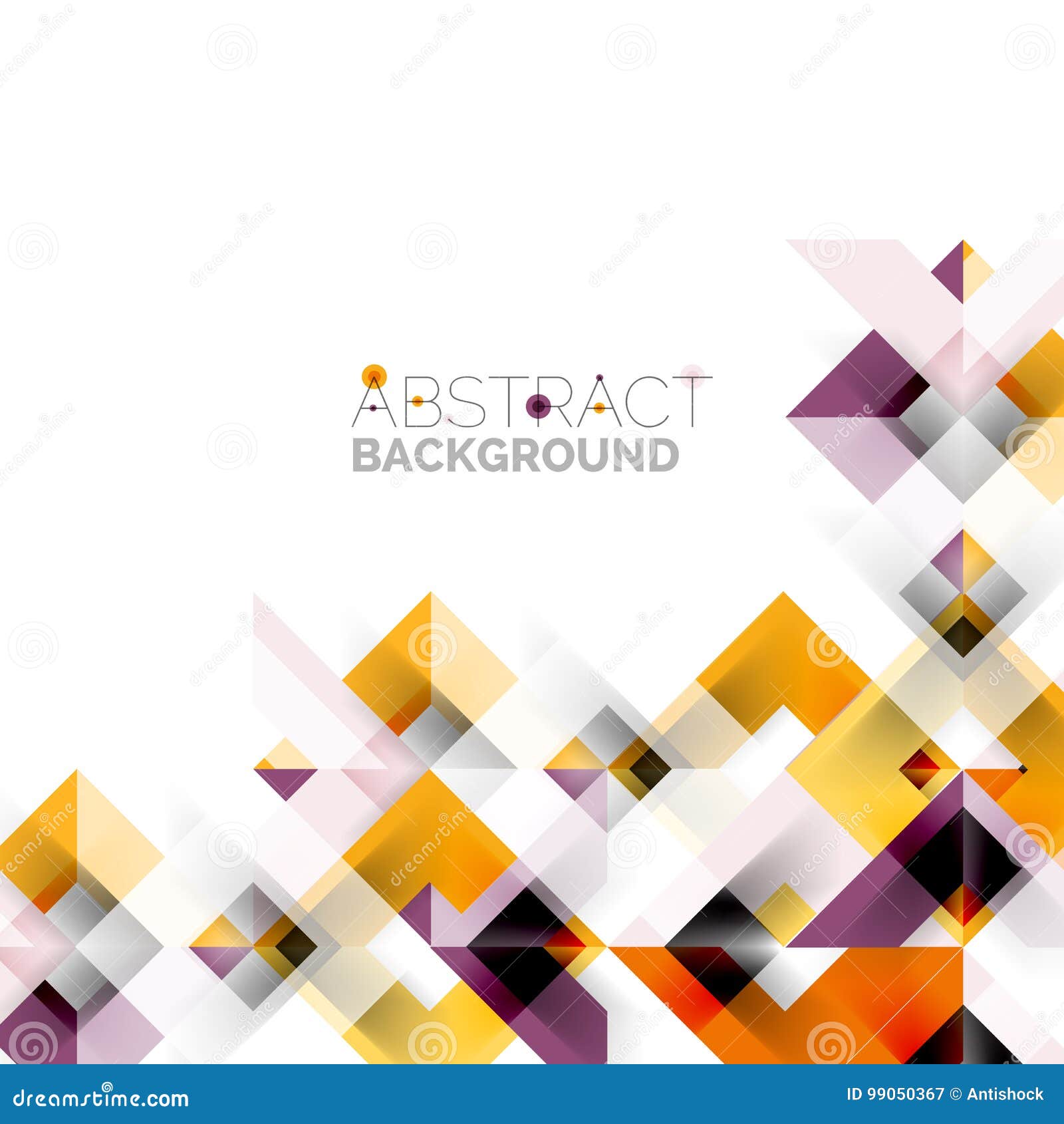 Modern Square Geometric Pattern Design on White Stock Vector ...