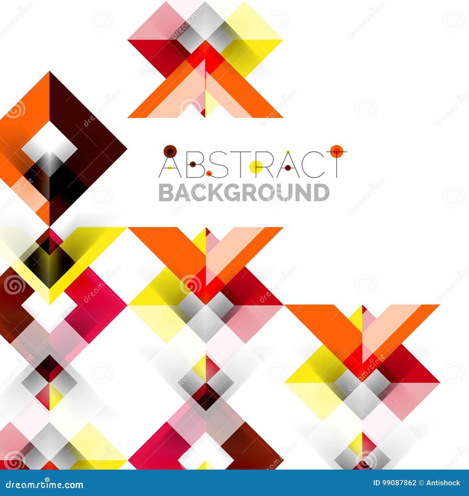 Modern Square Geometric Pattern Design on White Stock Vector ...