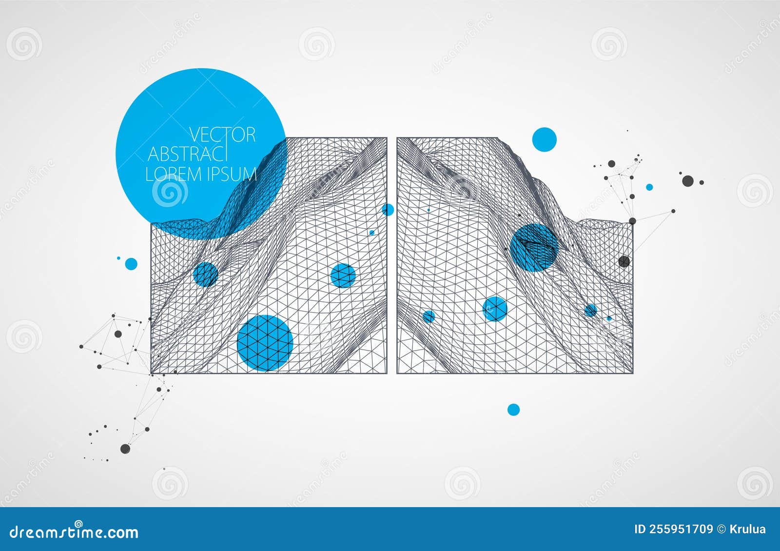 Modern Square Science or Technology Elements. Trendy Abstract ...