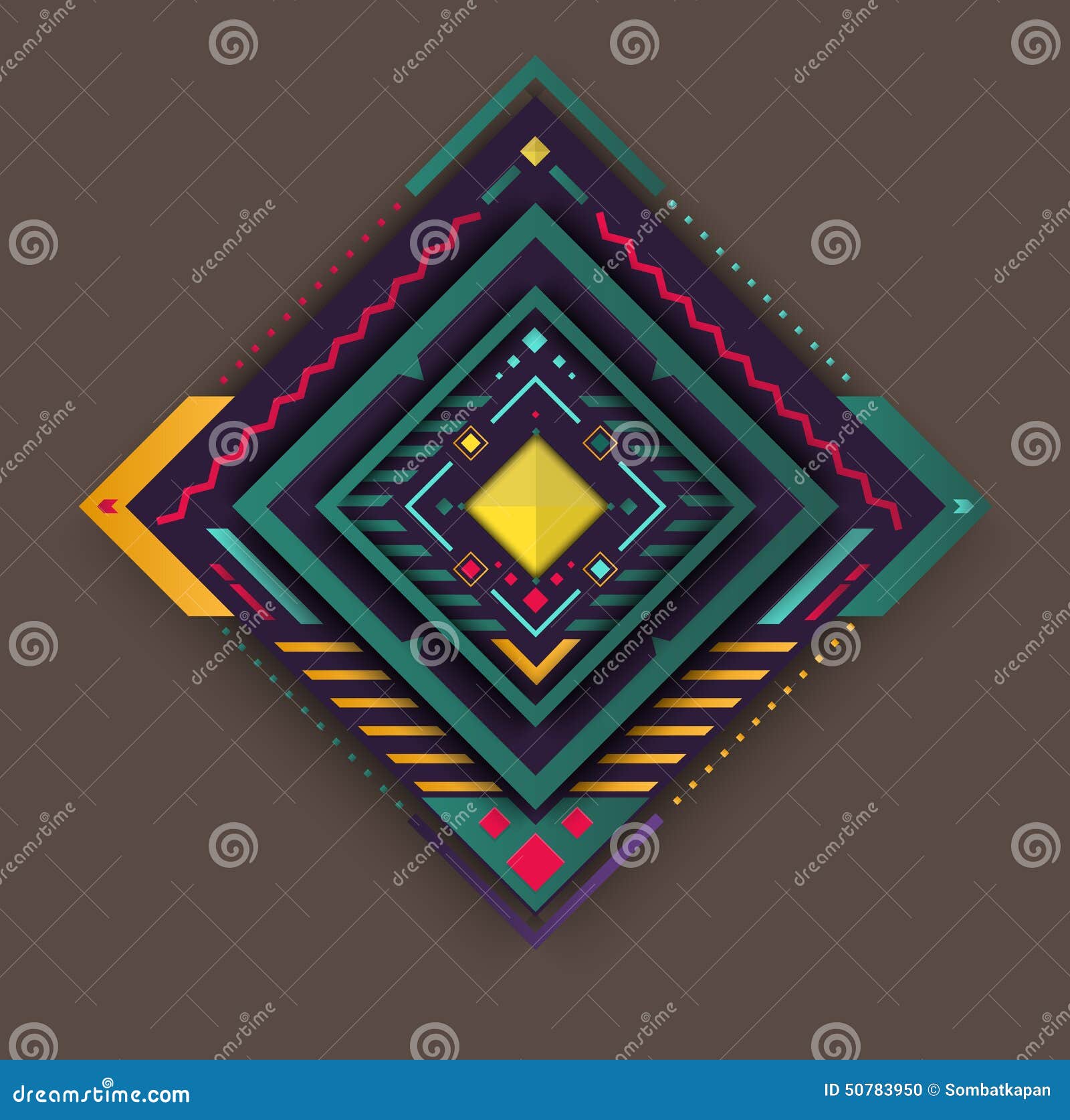 Modern squares. stock vector. Illustration of geometric - 50783950