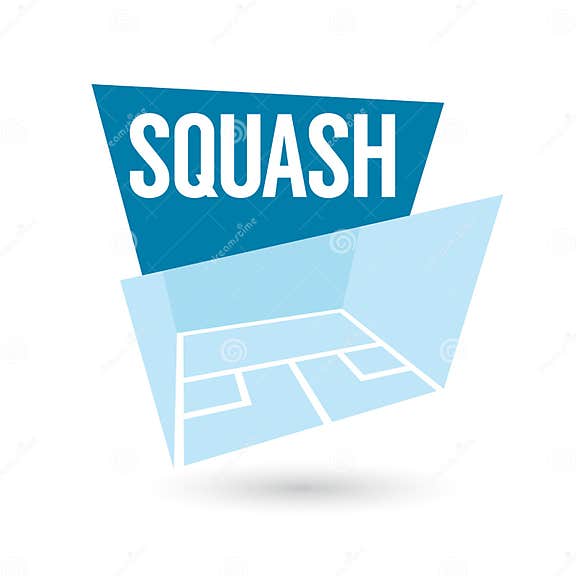 Modern squash sign stock vector. Illustration of stylized - 77006811
