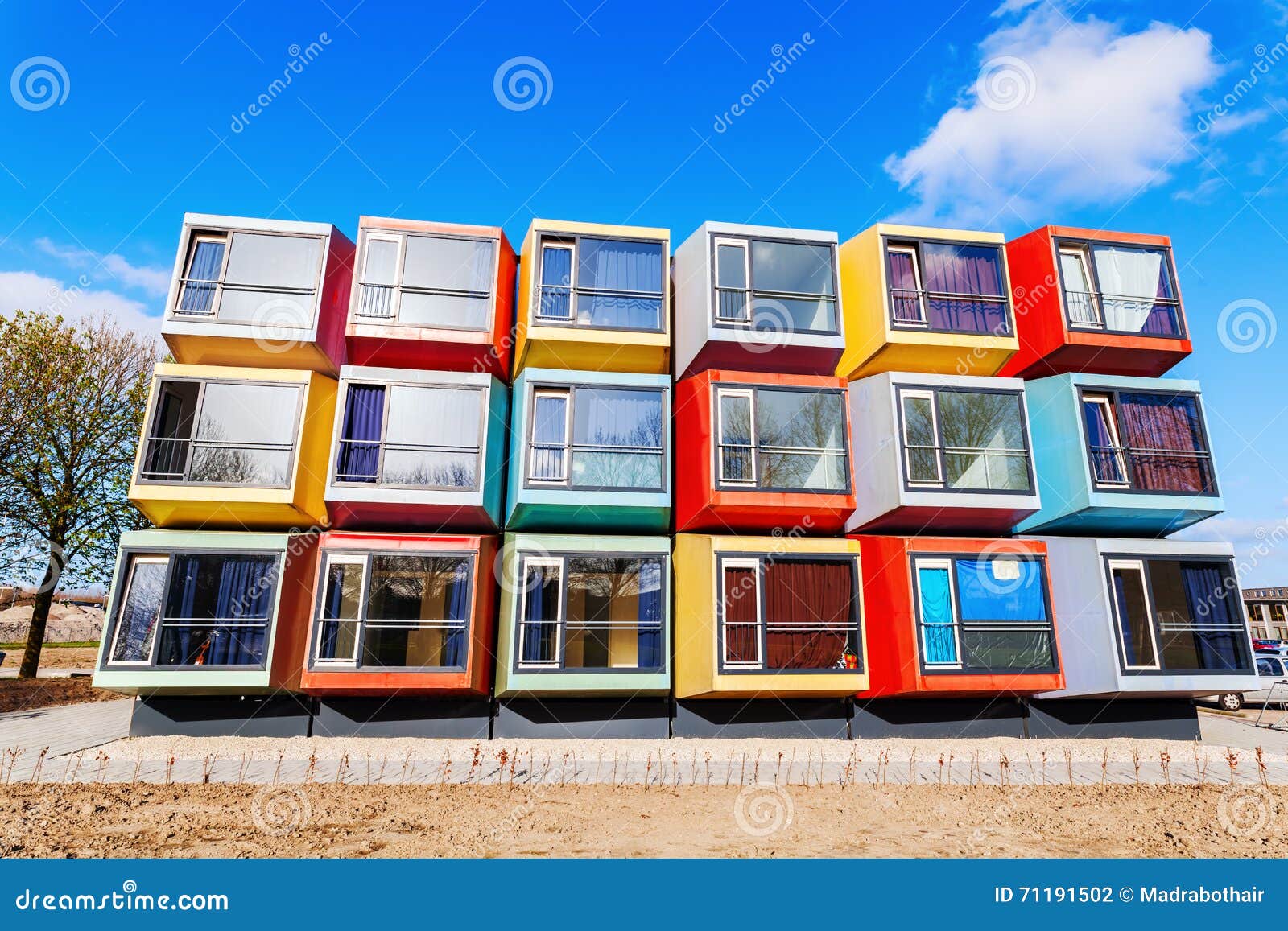 Modern Stackable Student Apartments Called Spaceboxes in Almere ...