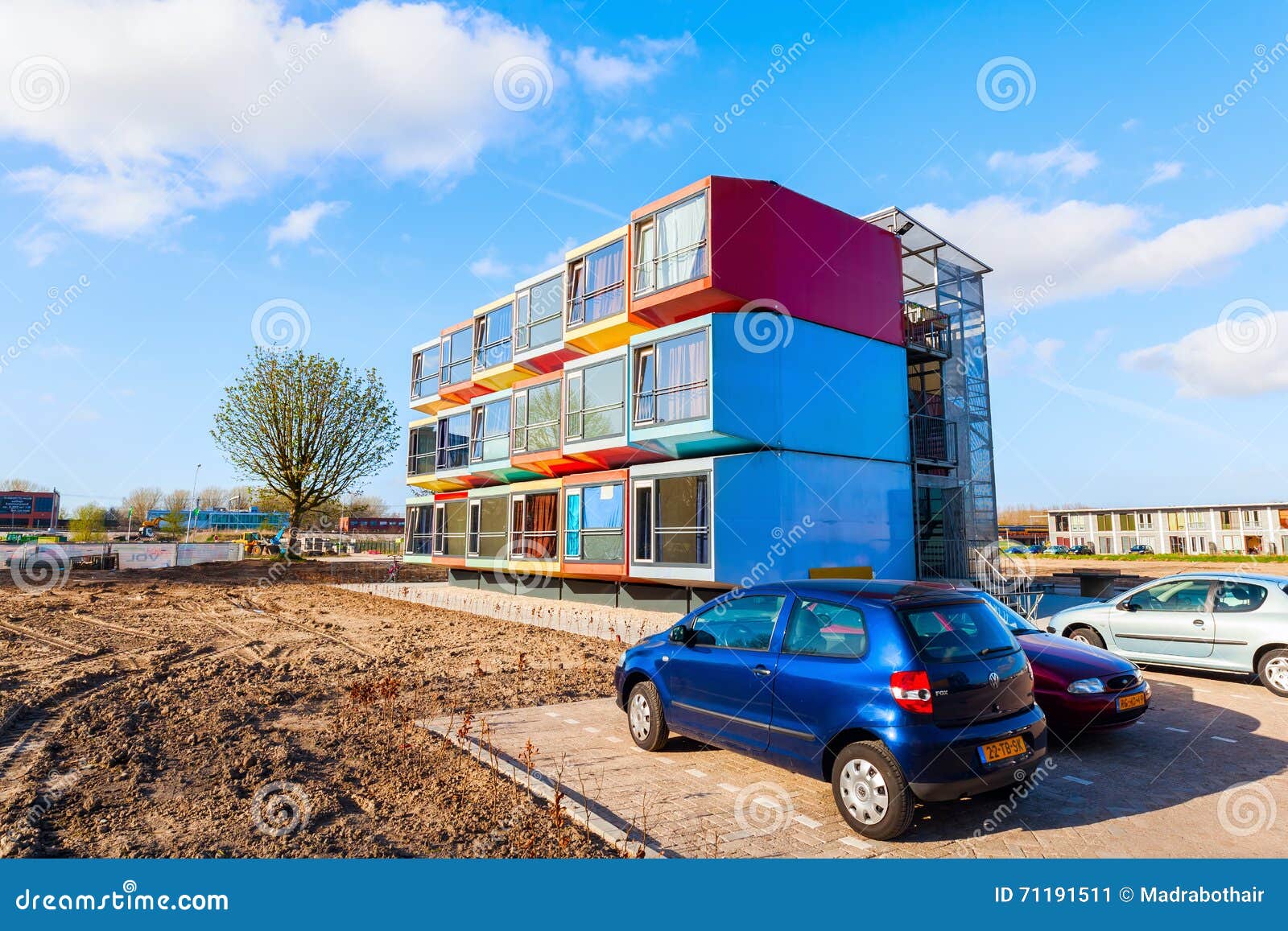 Modern Stackable Student Apartments Called Spaceboxes in Almere ...