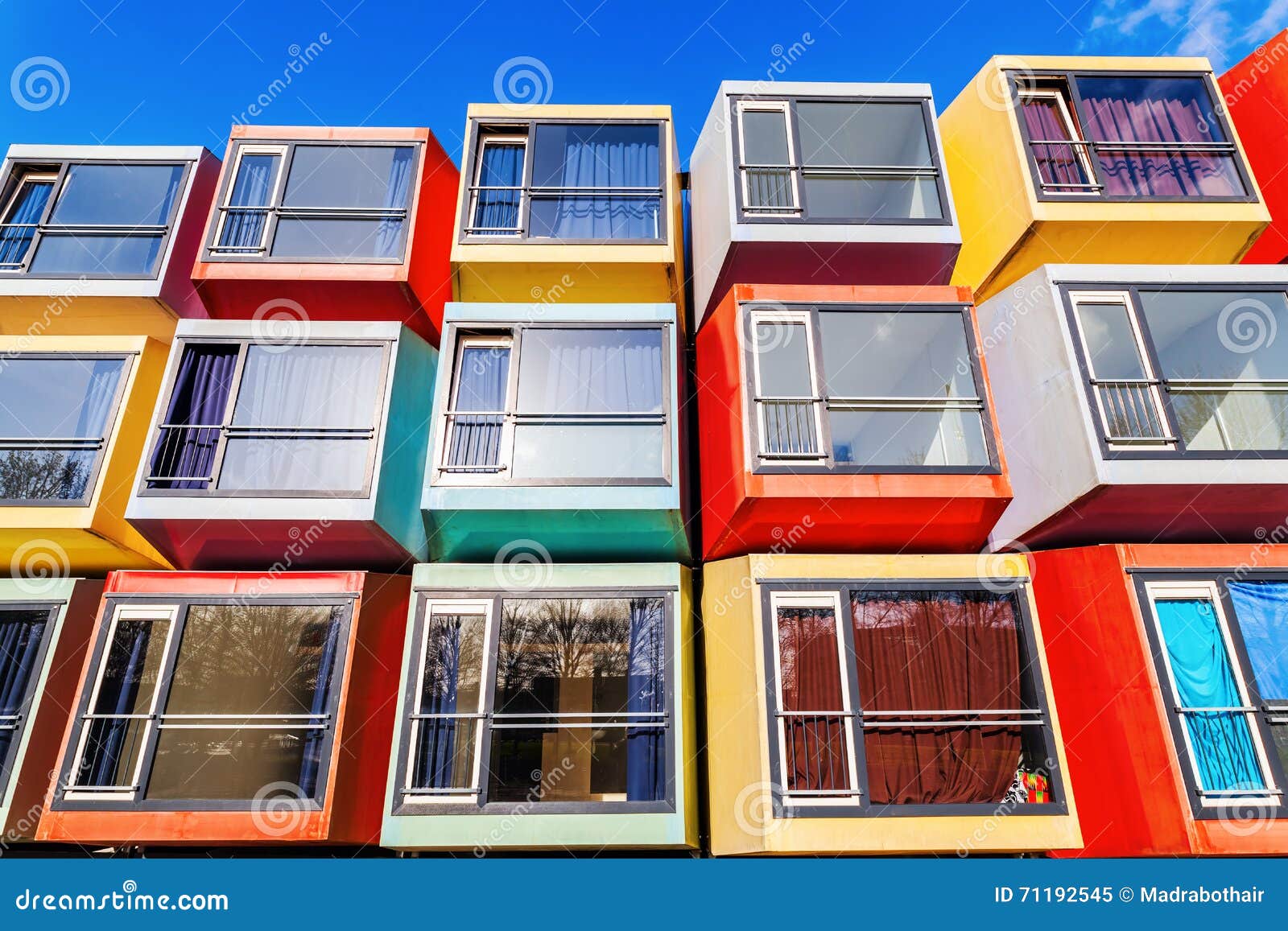 Modern Stackable Student Apartments Called Spaceboxes in Almere ...