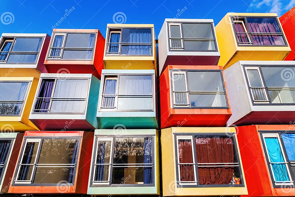 Modern Stackable Student Apartments Called Spaceboxes in Almere ...