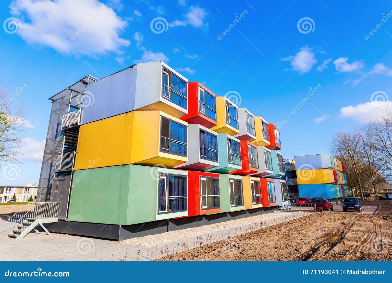 Modern Stackable Student Apartments Called Spaceboxes in Almere ...
