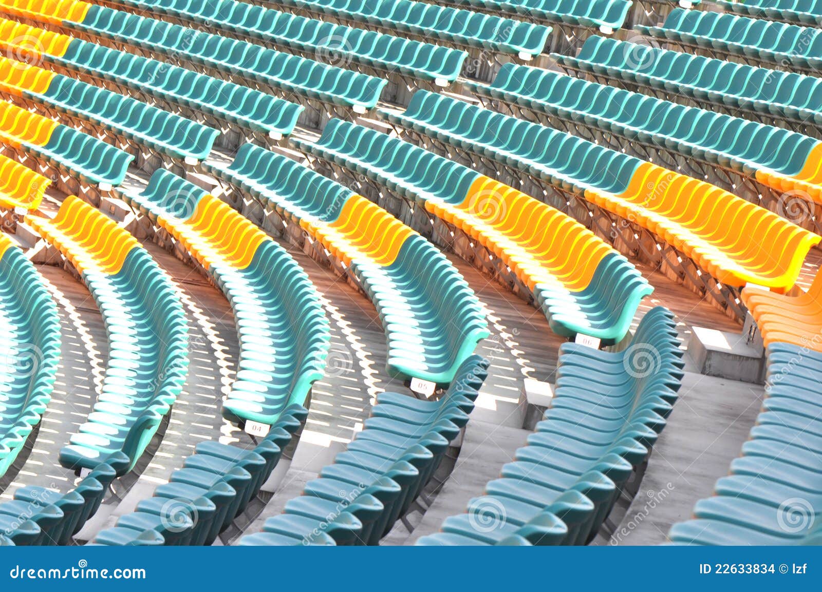Modern stadium seats stock photo. Image of coliseum, arena - 22633834