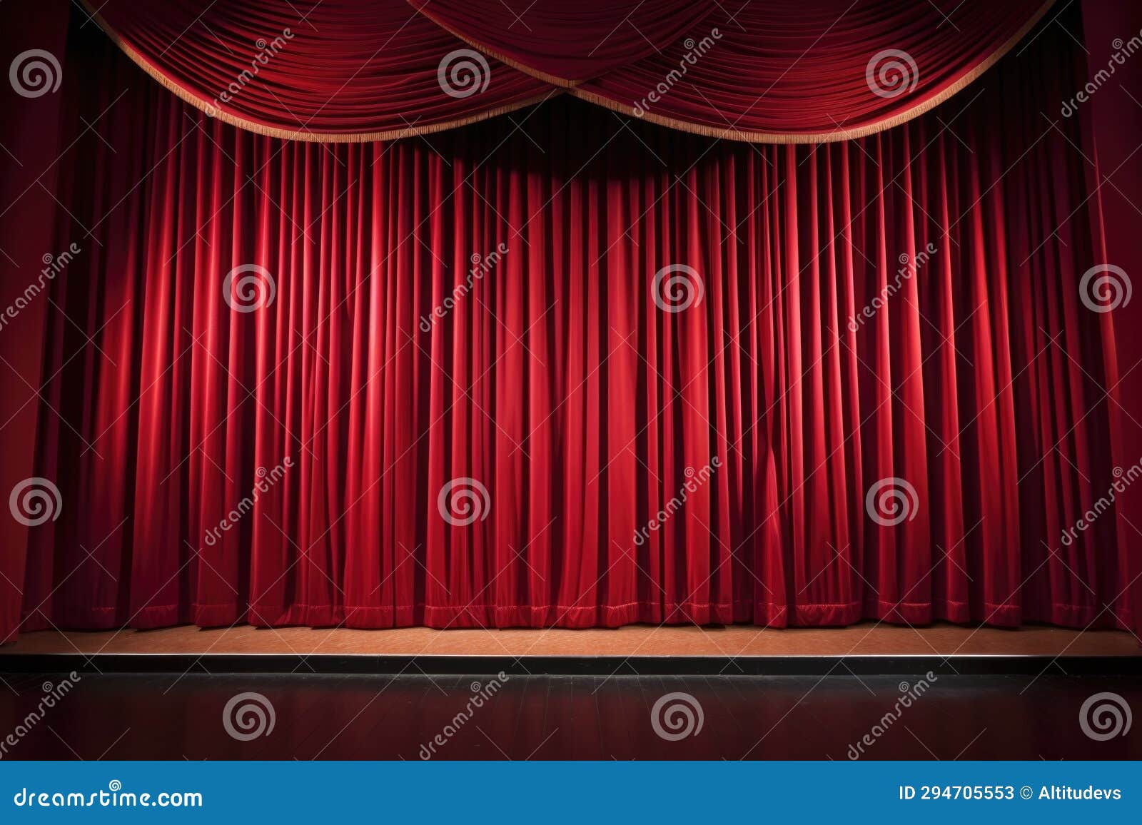 Modern Stage Curtain with Dramatic Lighting Stock Image - Image of ...
