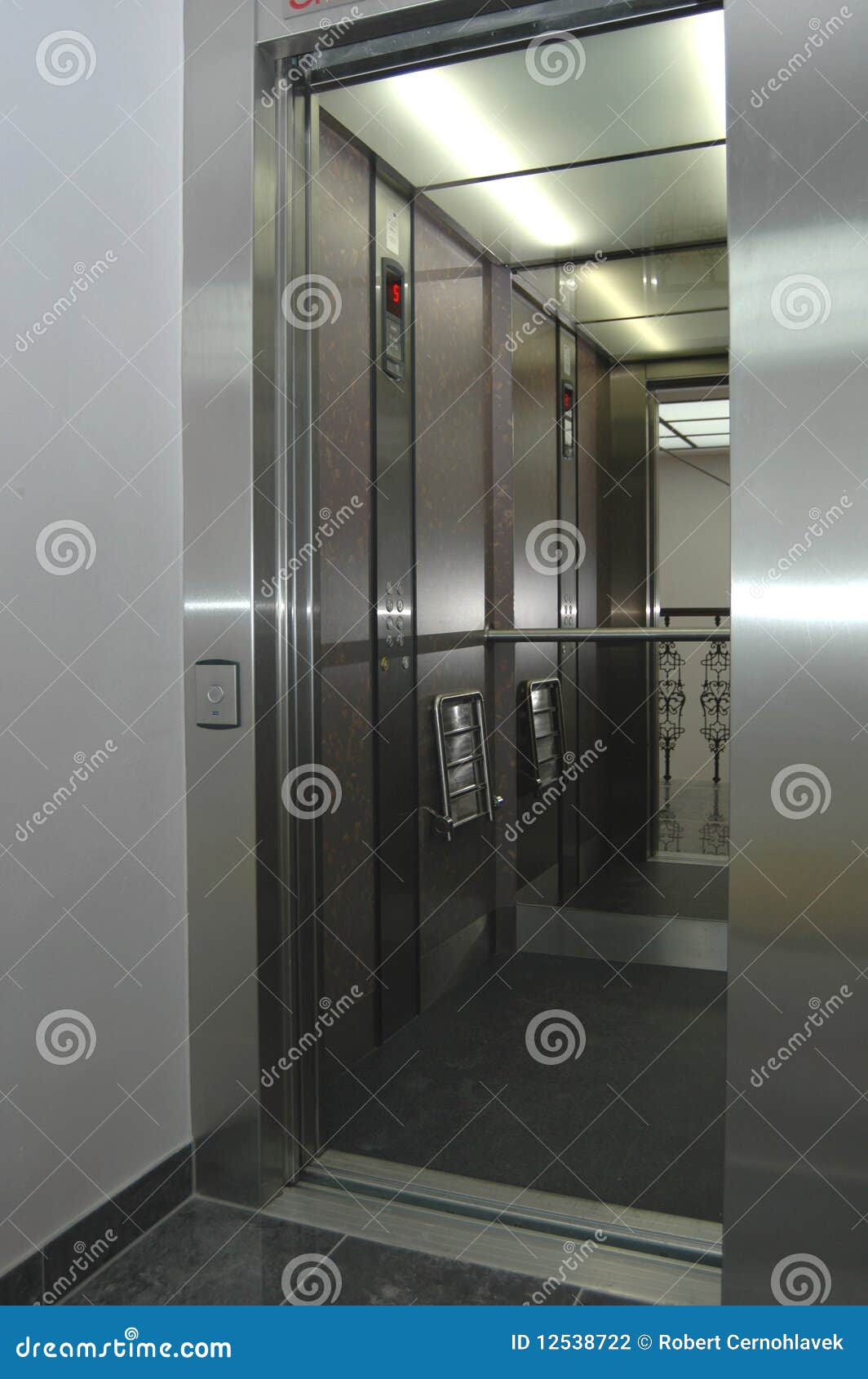 Modern Stainless Steel Railing Royalty-Free Stock Image | CartoonDealer ...