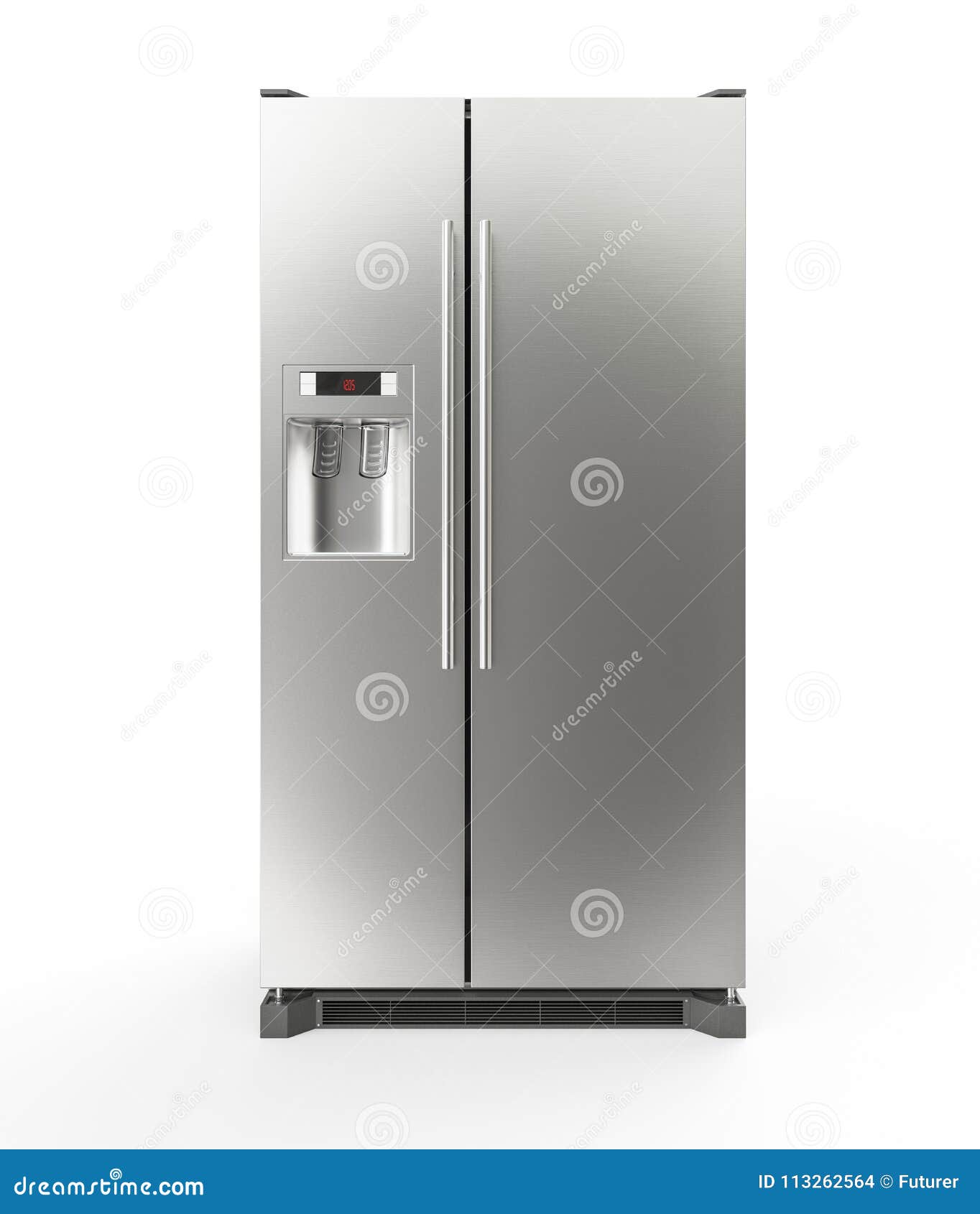 Refrigerator Isolated On White Background Stock Photo | CartoonDealer ...