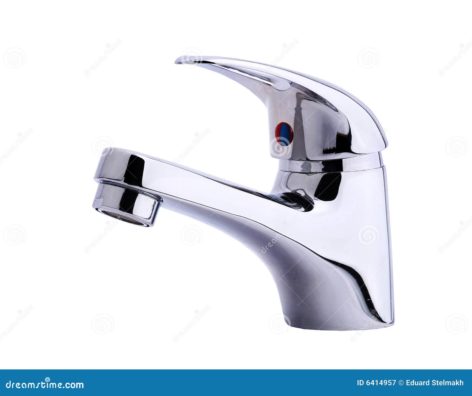 Modern Stainless Steel Tap. Isolated. Stock Image - Image of sink, cold ...